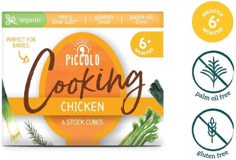 Piccolo Cooking Chicken Stock Cubes 6+ Months 48g (Pack of 1) - Organic ...