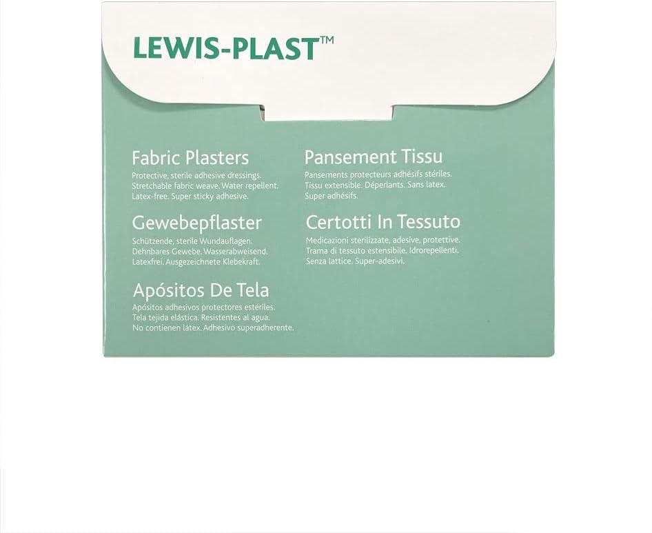 Lewis-Plast Premium Assorted Fabric Plasters - Box of 100 - Fast ...
