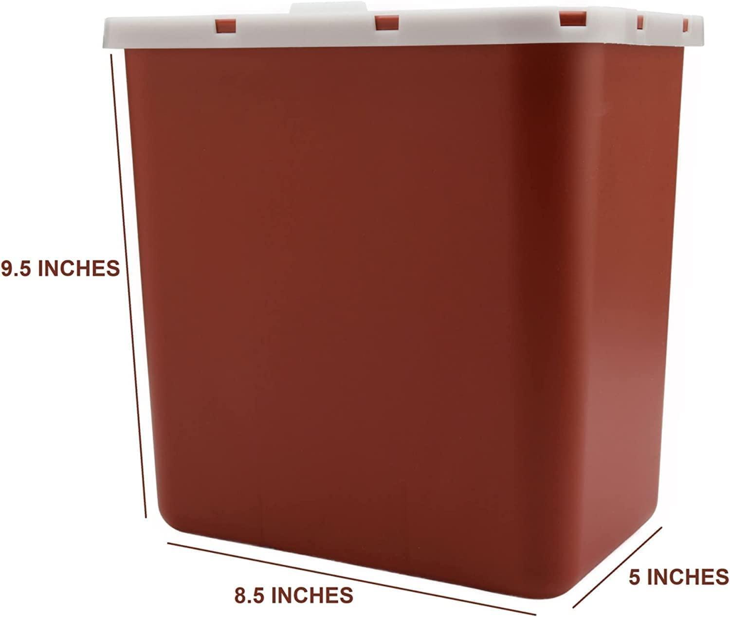 2 Gallon Professional Sharps Container - Puncture Resistant Biohazard ...