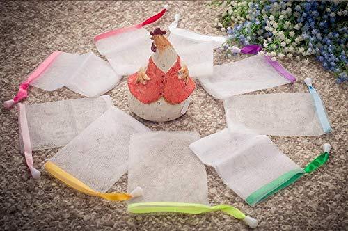 40 Pack Magnoloran Double Layer Exfoliating Mesh Soap Saver Pouch For