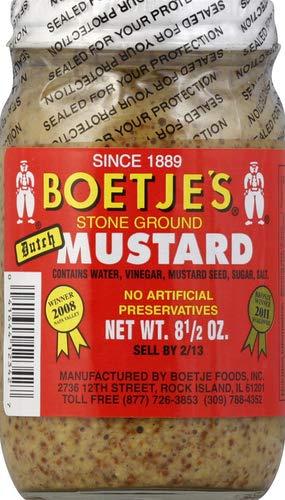 Boetje Foods Inc. Dutch Mustard 8.50oz (Pack of 6) - Authentic Flavor ...