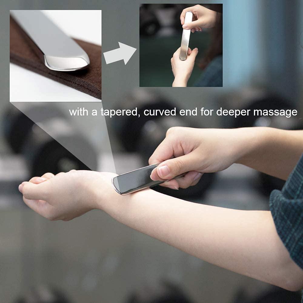 Gua Sha Stainless Steel Scraping Tool Set - IASTM Myofascial Massage ...