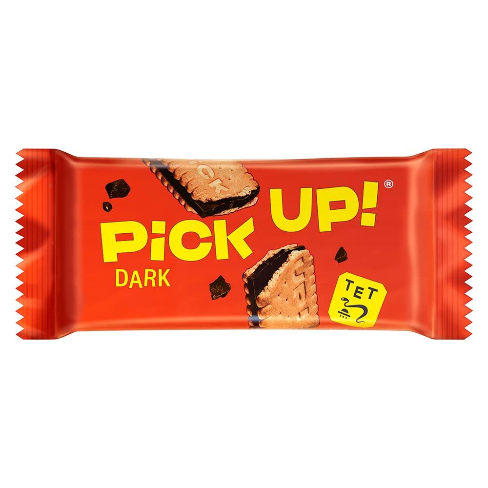 Pick Up! Dark Chocolate Bar - Crispy Cookies & Rich Dark Chocolate (24 ...