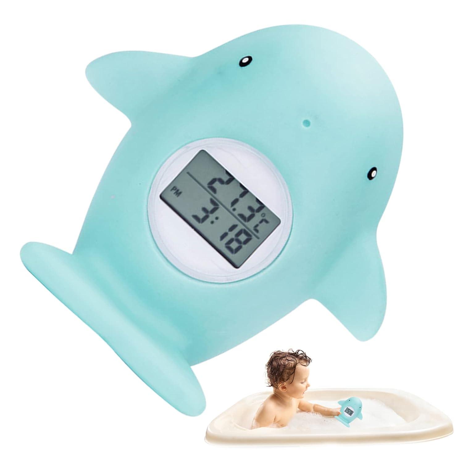 Baby Bath Tub Thermometer - Floating Bathing Toy with Room Temperature ...