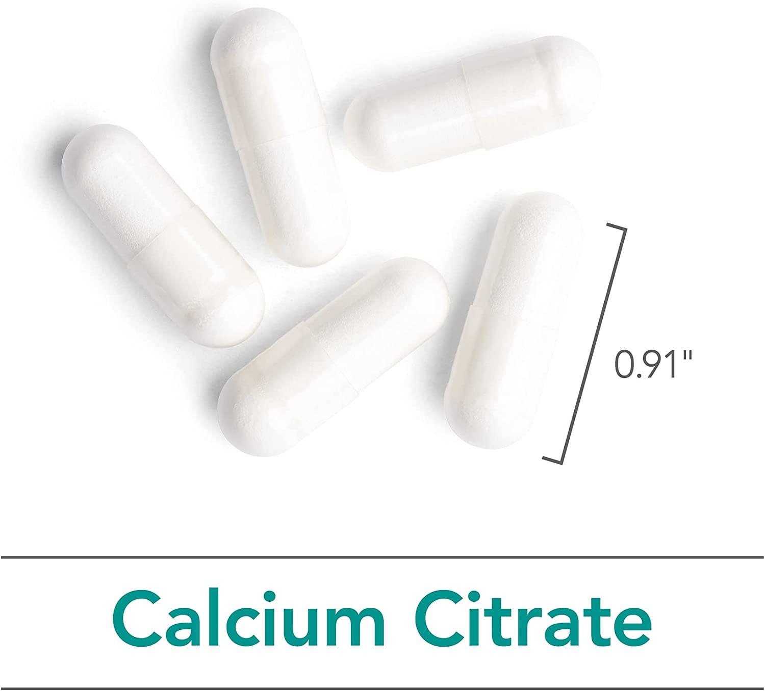 Nutricology Calcium Citrate 180 Veg Capsules - Healthy Bones & Optimal ...