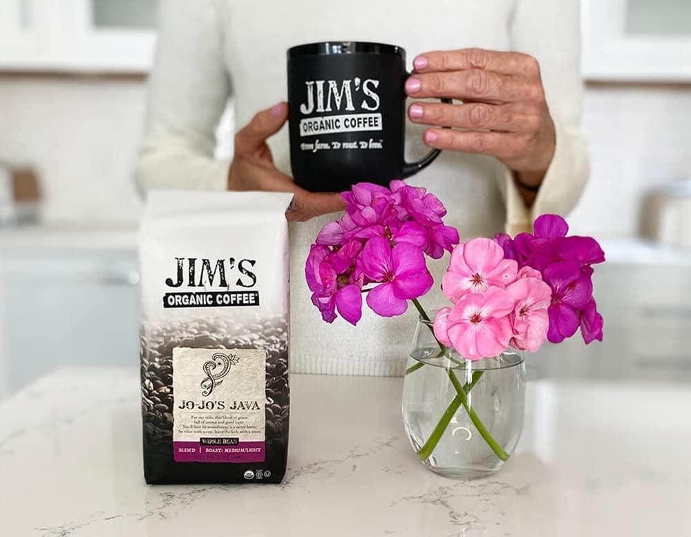 Jim's Organic Coffee - Jo-Jo's Java Blend, Medium Light Roast, 12 oz Ground Coffee | Buy Now ...