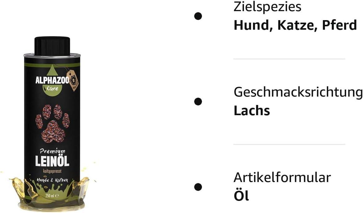 Alphazoo Premium Linseed Oil for Dogs Cats & Rodents - Cold-Pressed ...
