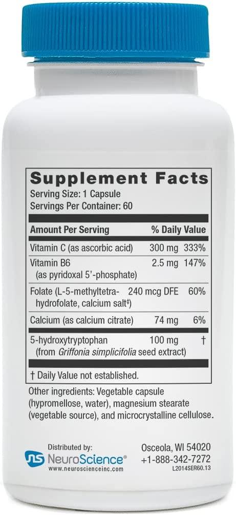 NeuroScience Serene - Mood Support Supplement with 100mg 5-HTP, Vitamin ...