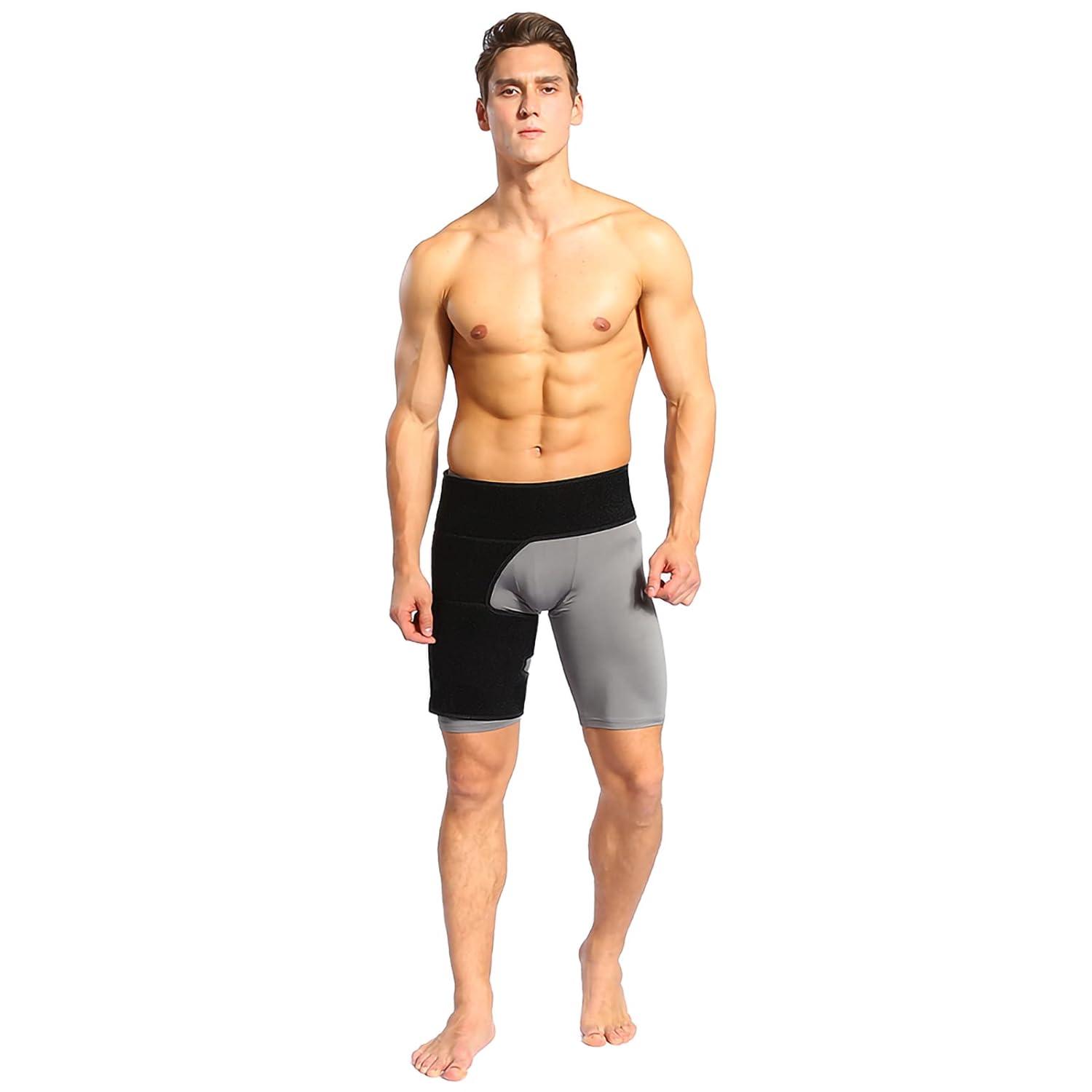 Groin Compression Wrap for Sciatica Relief | Adjustable Hip & Thigh ...