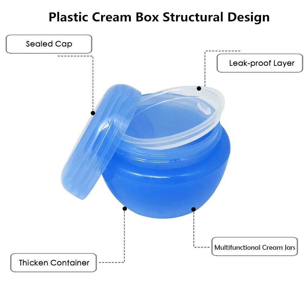 Travel Containers Sets Silicone PP Cream Jars for Toiletries Empty ...