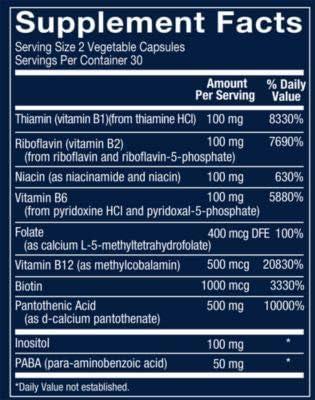Vthrive Bioactive B-Complex - Energy Boosting Vitamin B with Coenzymes (60 Capsules) | Buy Now ...