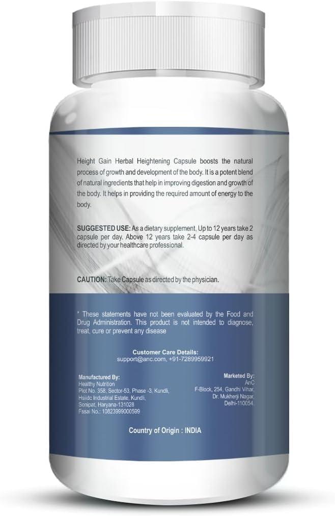 DW Height Gain Supplement with Ashwagandha 60mg Helps In Increase Height | Body Muscle Growth ...