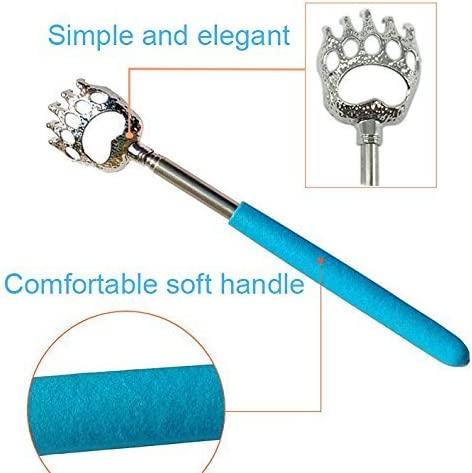 4-Pack Telescoping Back Scratcher Set - Extendable Bear Claws Metal ...