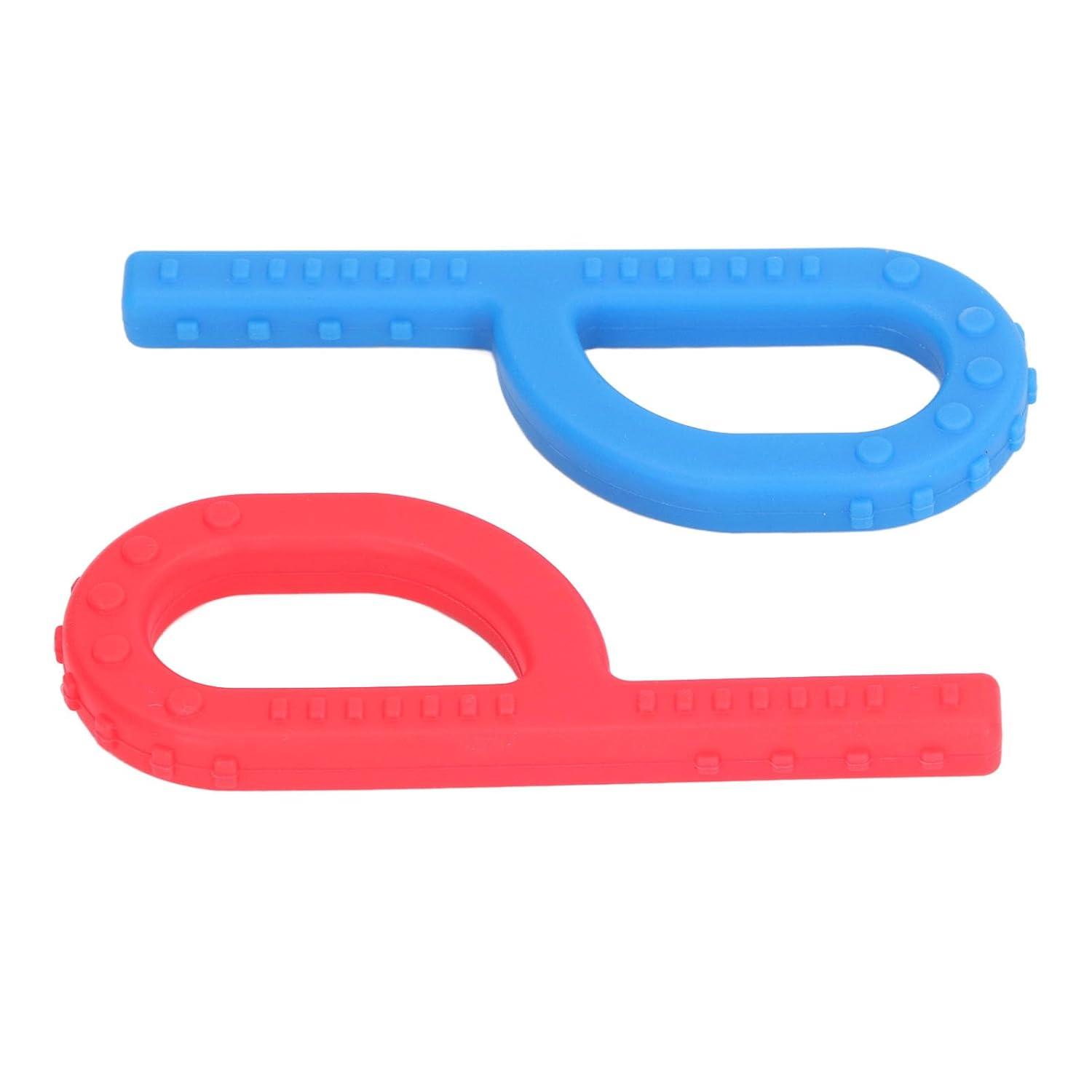 Portable P-Shaped Bite Sensory Chewing Gum Relief - 2 Soft Colorful ...