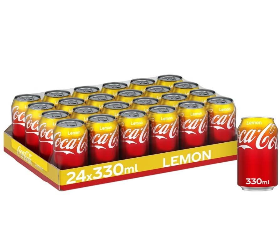 Coca Cola Coke Lemon Cans 330ml (24 Cans x 330ml) Lemon 24 Cans x 330ml ...