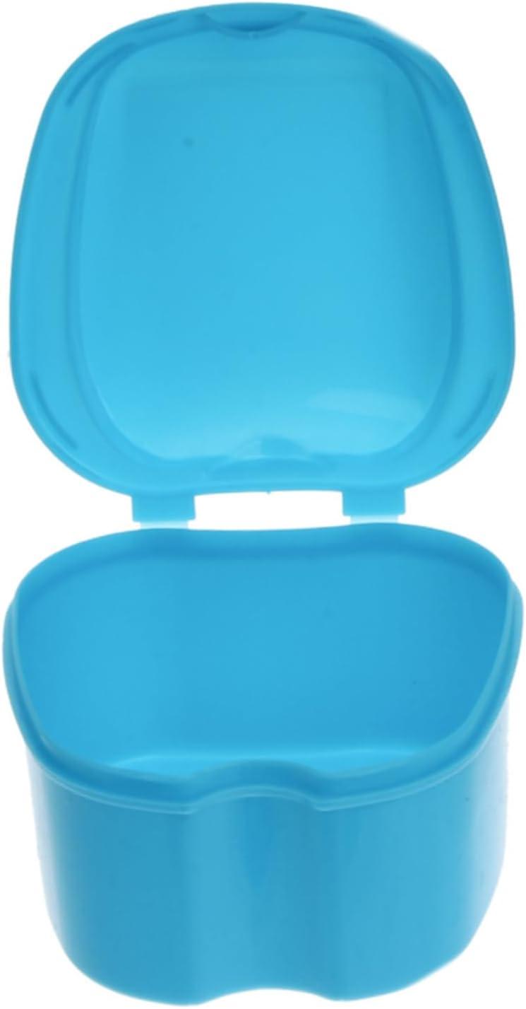 Coheali Prosthetic Toothbrush & Denture Box - Pink & Light Blue Storage ...