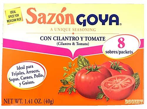 Goya Sazon with Cilantro & Tomato 1.41 oz (4 Packs) - Authentic ...