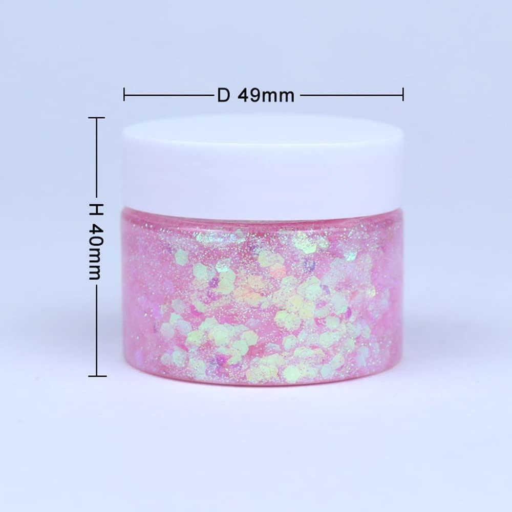 White Body Glitter Gel | Holographic Face Glitter Makeup | Chunky ...