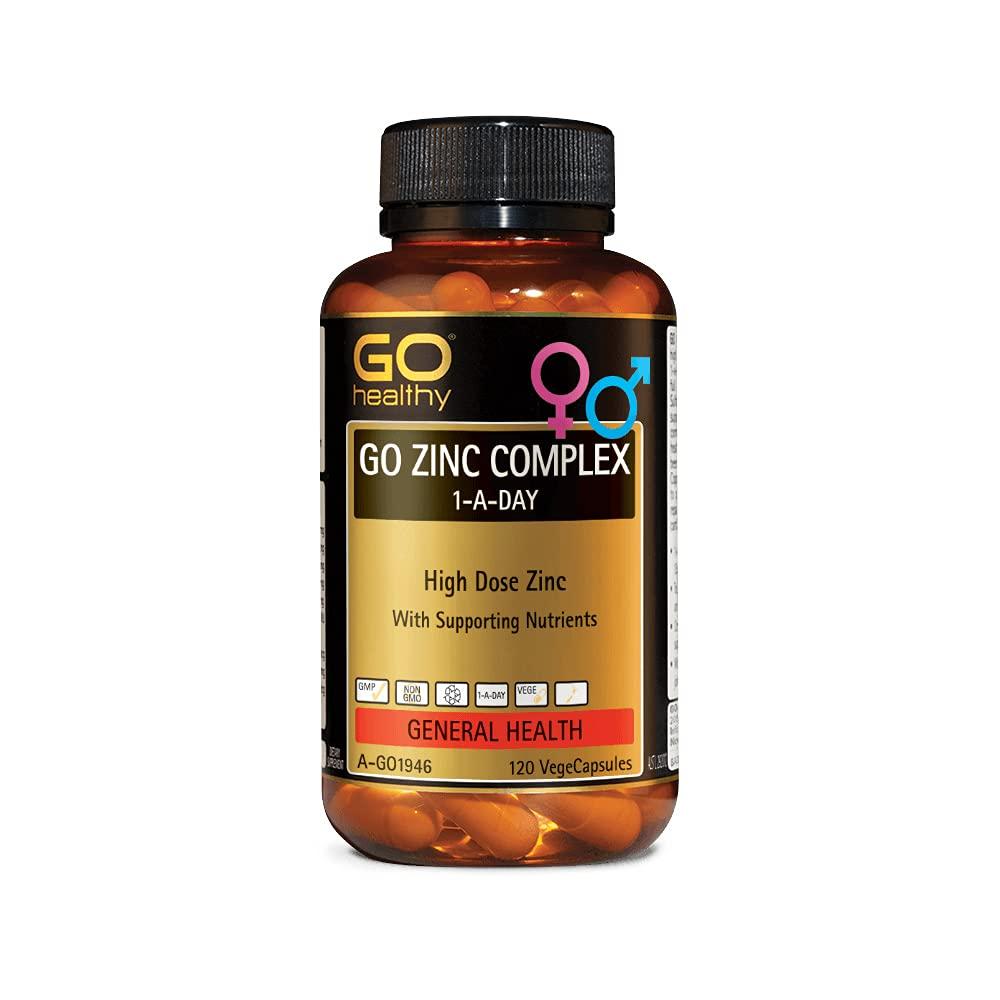 GO Healthy Zinc Complex 1-a-Day 120 Vege Capsules - Immune Support and ...