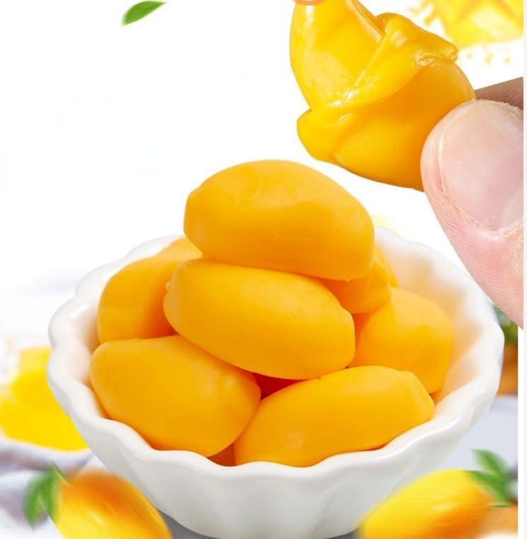 Mango fruit juice gummies Peelable passion grape gummy candy Fruit soft ...