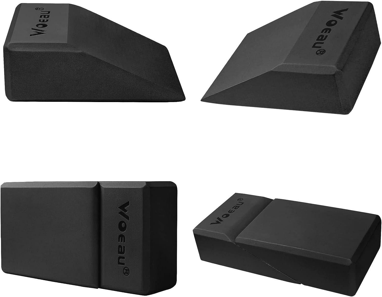 2 Pack Squat Wedge Blocks - Non Slip Heel Elevated Squat Ramp for Men ...