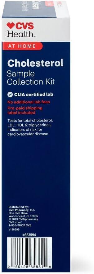 CVS Health at-Home Cholesterol Test Kit - Easy LDL HDL Total ...