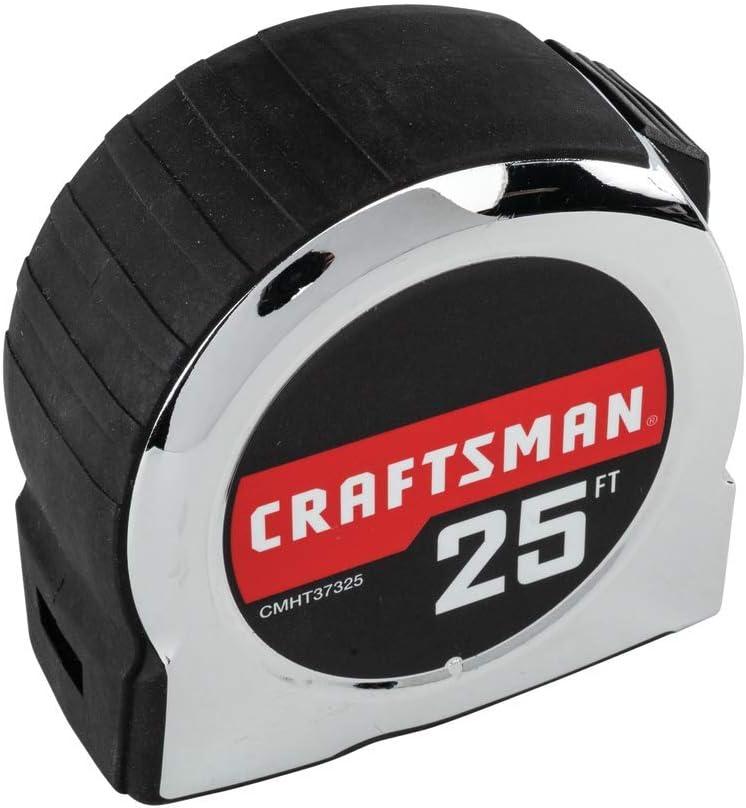 CRAFTSMAN 25 ft Tape Measure with Retraction Control, Self-Lock, Solid ...