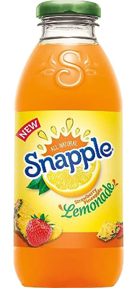 Snapple Strawberry Pineapple Lemonade, All Natural, 16 Fl Oz (Pack of 8 ...