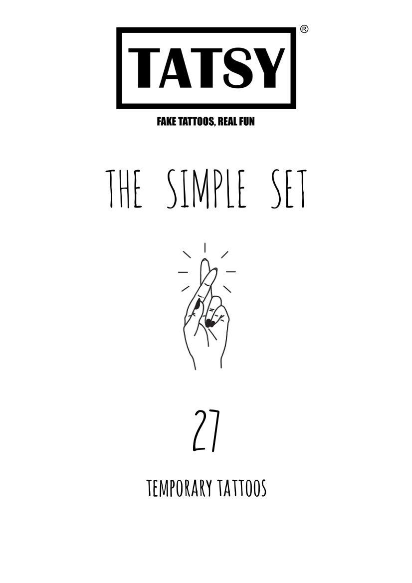 Tatsy Temporary Tattoo Set: Original Urban Design for Men and Women ...