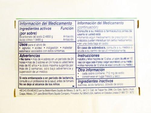 Picot Antacid Sodium Bicarbonate & Citric Acid | 3 Packs of 12 Packets ...