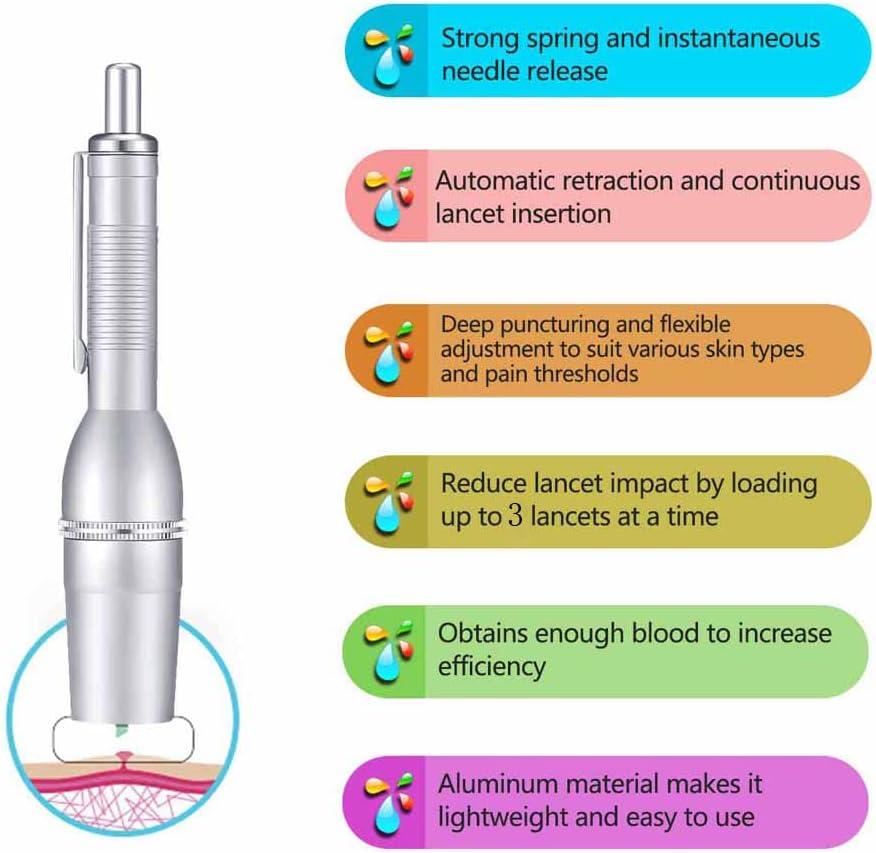 Buy Safety Sterile Lancing Device 3 Needles 100pcs 23G Lancet for ...