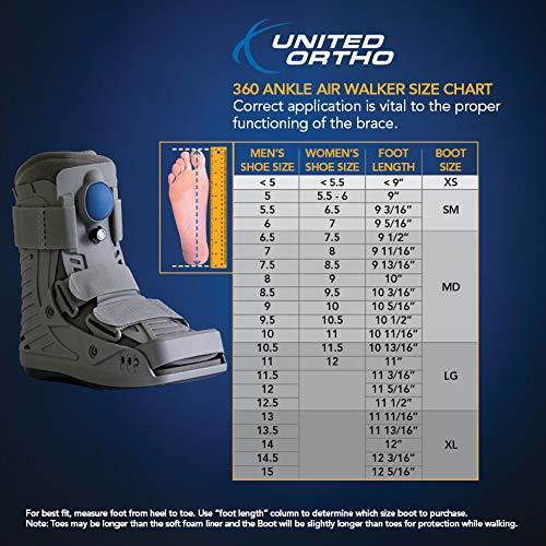 United Ortho 360 Air Walker Ankle Fracture Boot - Medium Grey | Shop ...