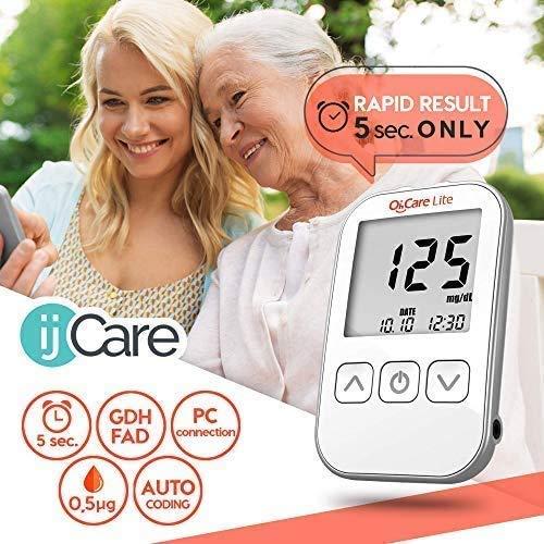 OhCare Lite Blood Sugar Test Kit - Glucometer with Strips, Lancets ...
