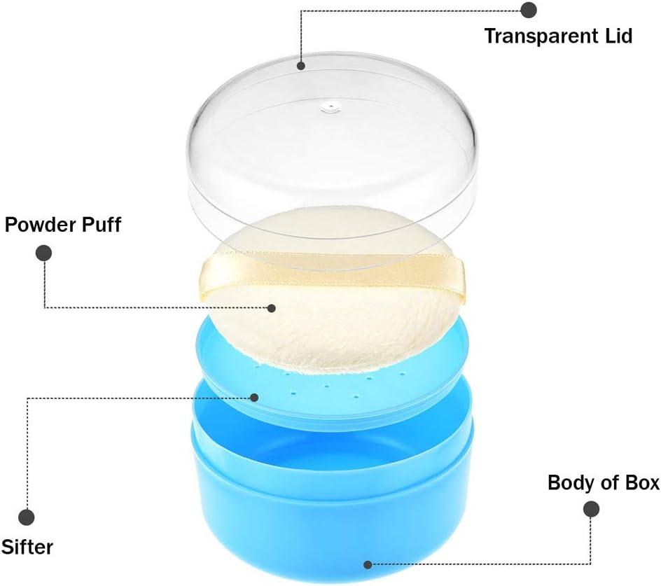 Talcum Powder Puff Box Baby After-Bath Powder Puff Box Empty Body ...