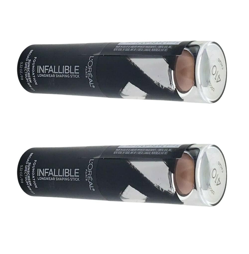 Pack of 2 L'oreal Paris Infallible Longwear Shaping Stick Foundation ...