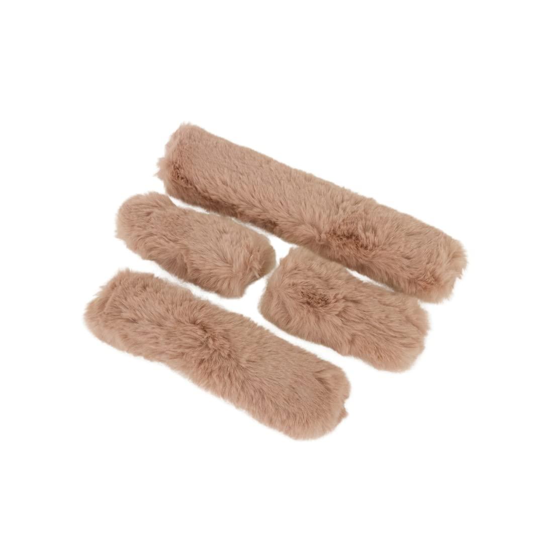Outback Rider High-Quality Faux Fur Halter Padding Set - 4-Piece in Old ...