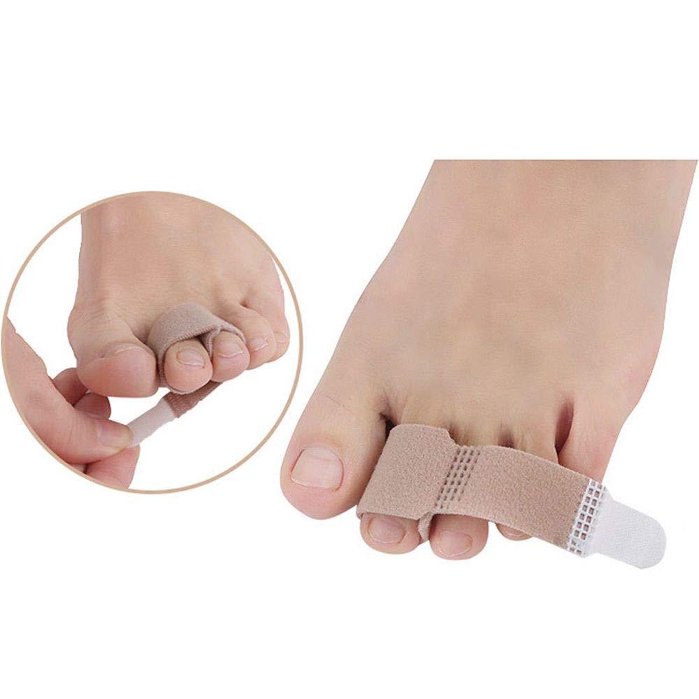 VIDELLY Fabric Toe Splint- 12 Pieces for Broken Toe, Hammer Toe ...
