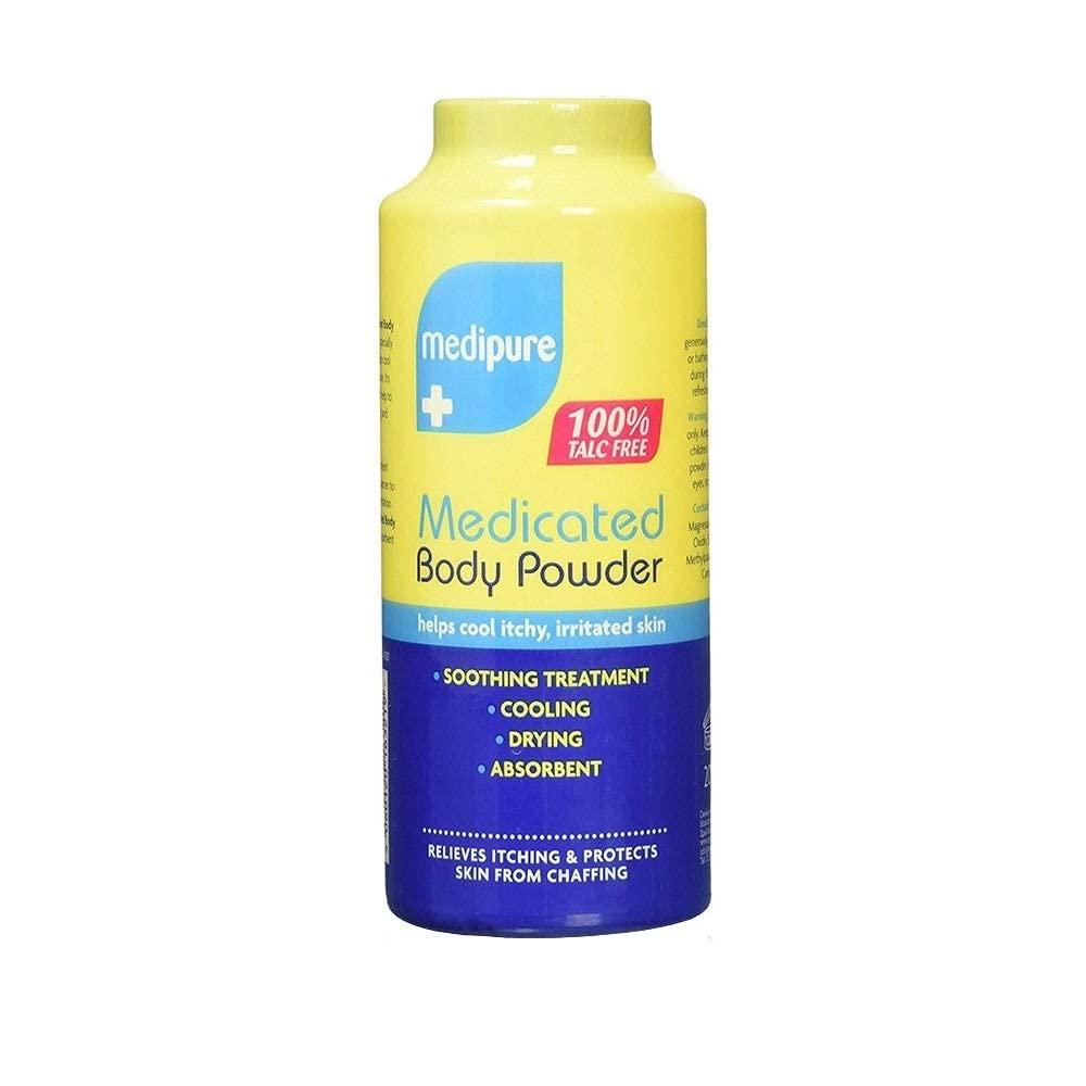Medipure Unisex Medicated Soothing Body Powder for Itchy Irritated Skin ...