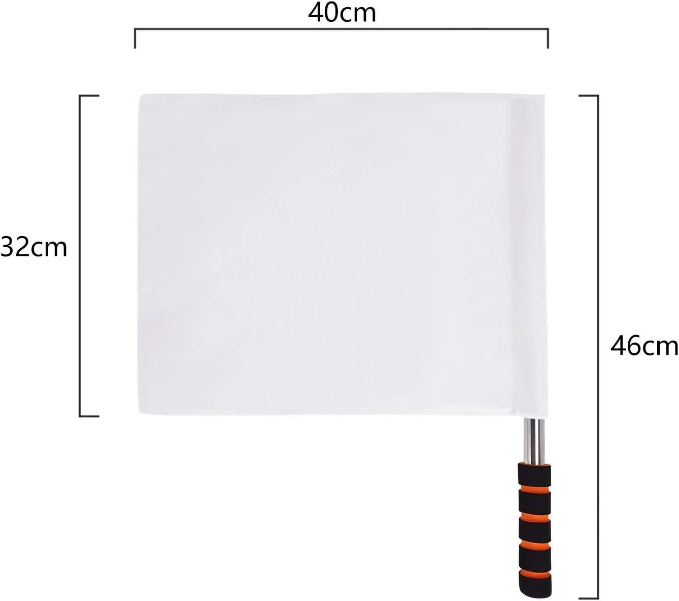 Stainless Steel Sports Referee Flags with Pole - Ideal for Rugby ...