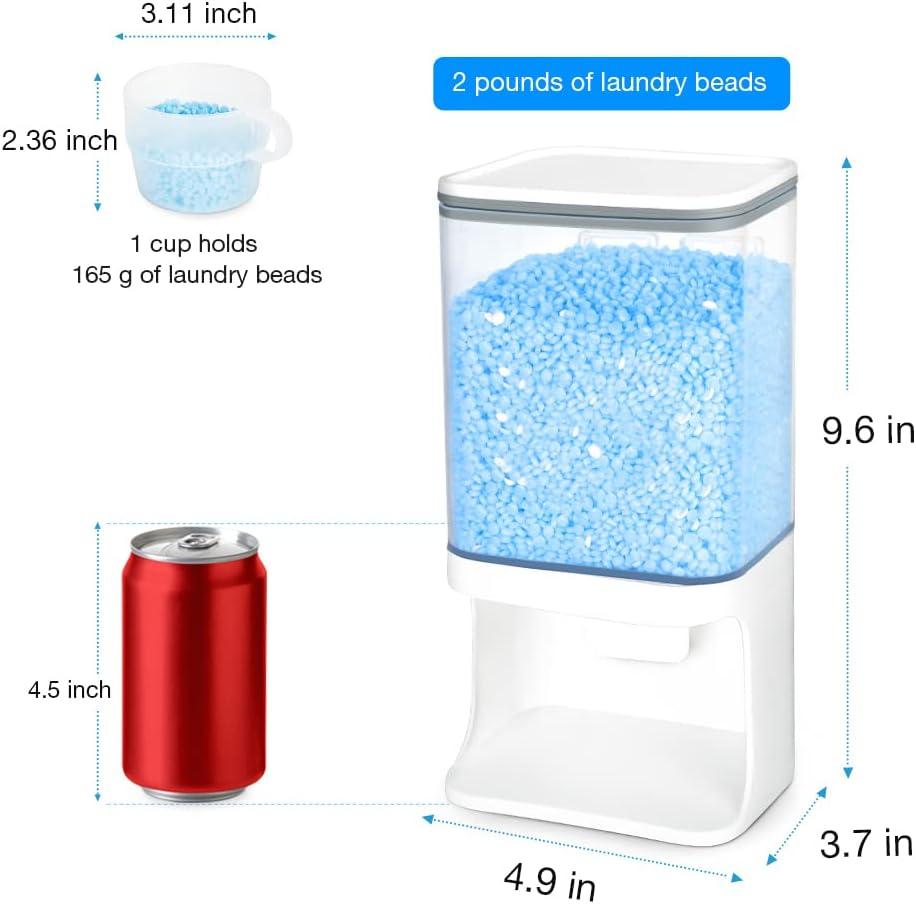 Conworld Wall-Mounted Laundry Beads Dispenser 1000ML-White | Laundry ...