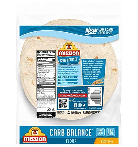 Mission Foods Carb Balance Flour Tortillas (8 ct. 12 oz.) (pack of 2 ...