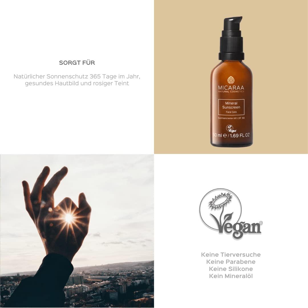 Micaraa Mineral Sunscreen Face SPF 30 - Organic Wheat-Free with Aloe ...