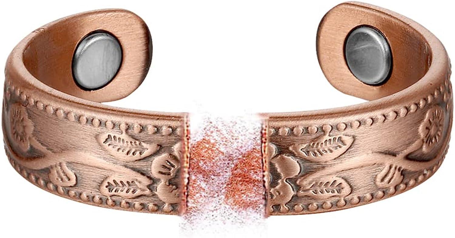 BioMag Magnetic Copper Rings for Men - Set of 2 | Solid Pure Copper ...