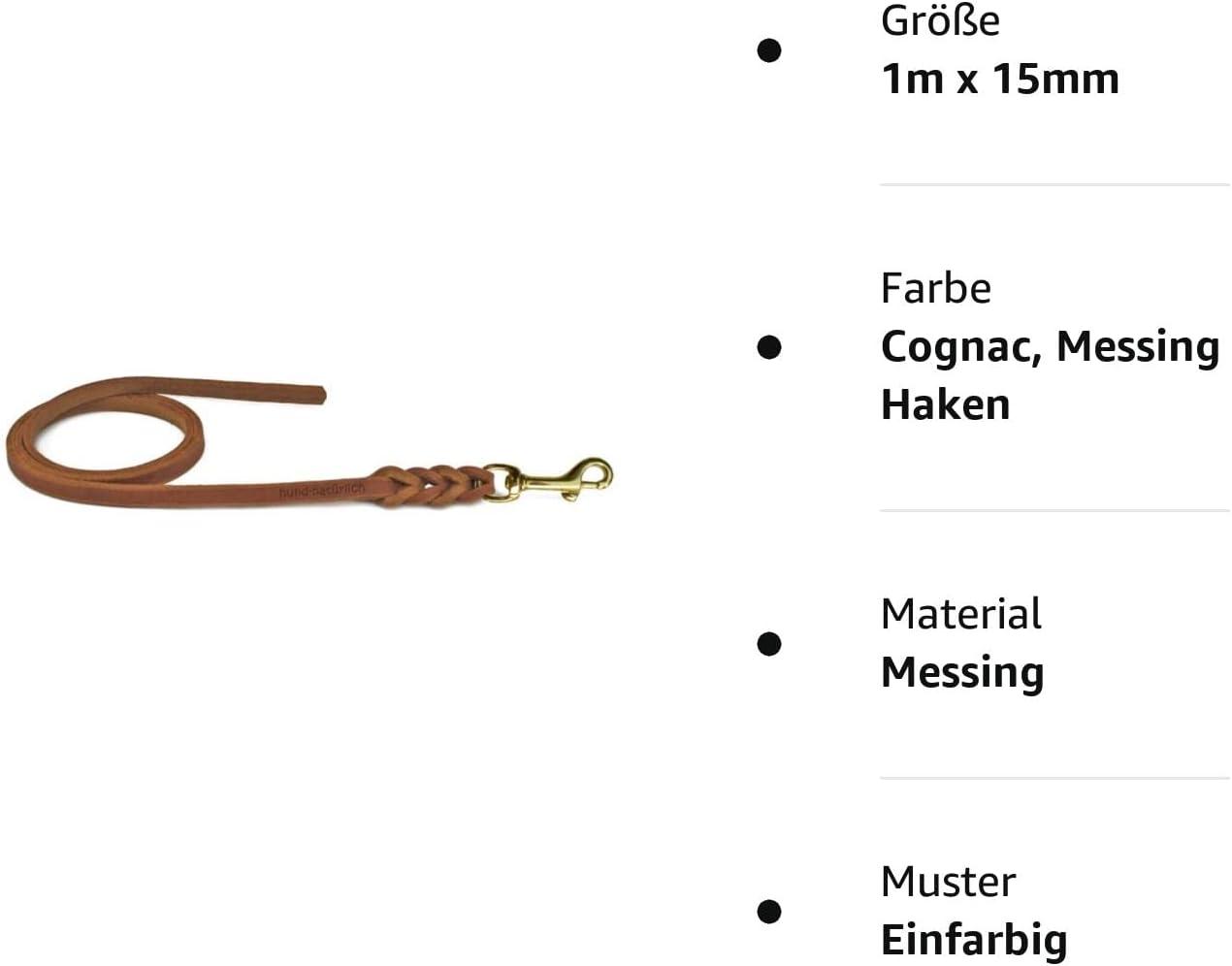 Fat Leather Line - 1m 1.35m 2.20m 3m with Chrome or Brass Hook ...