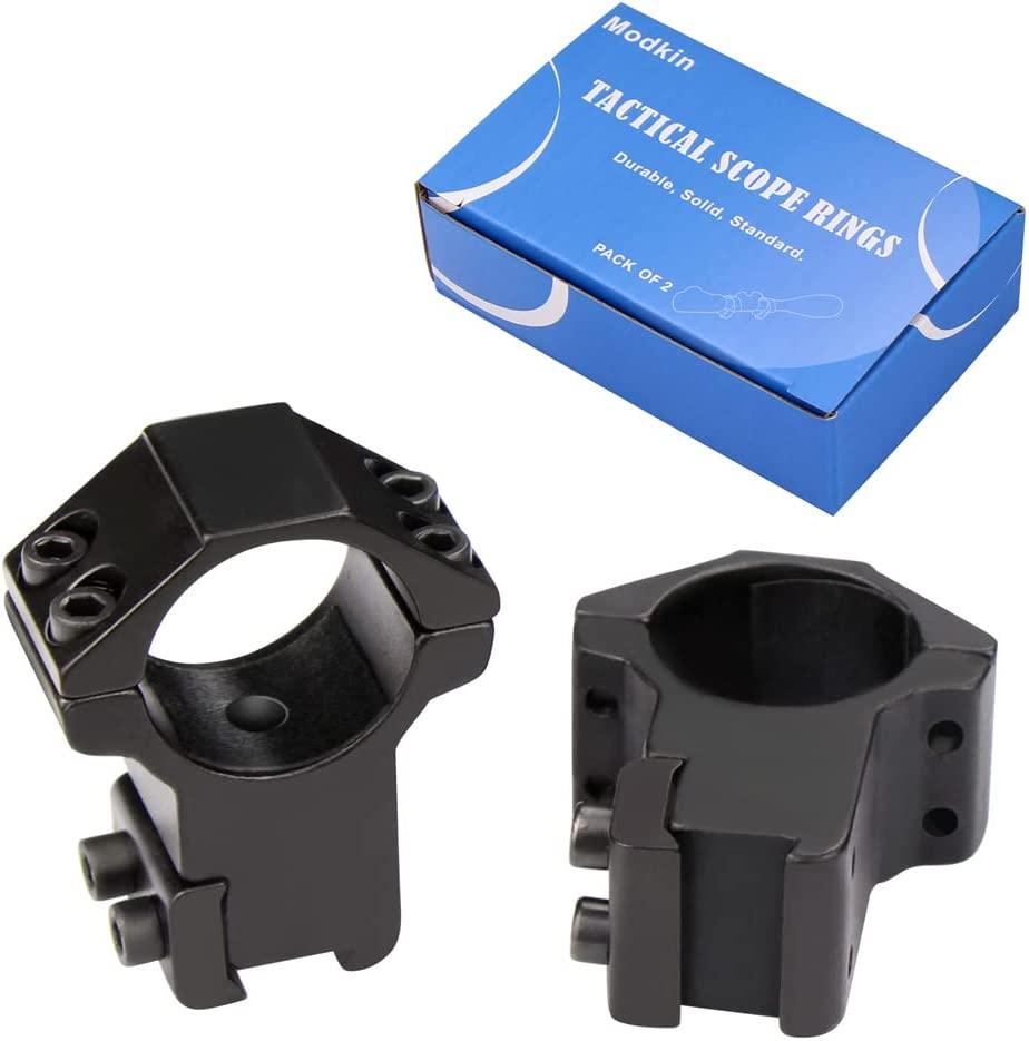 Modkin 1 Inch Dovetail Scope Rings - High Profile Mount for 11mm Rails ...