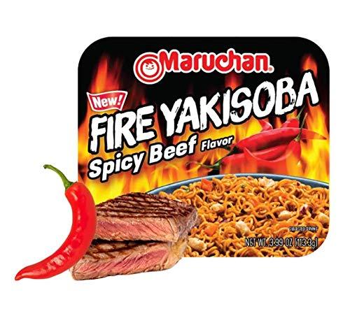 Maruchan Yakisoba Fire Spicy Beef Flavor 3.99 Oz - Pack of 8 | 3.99 ...