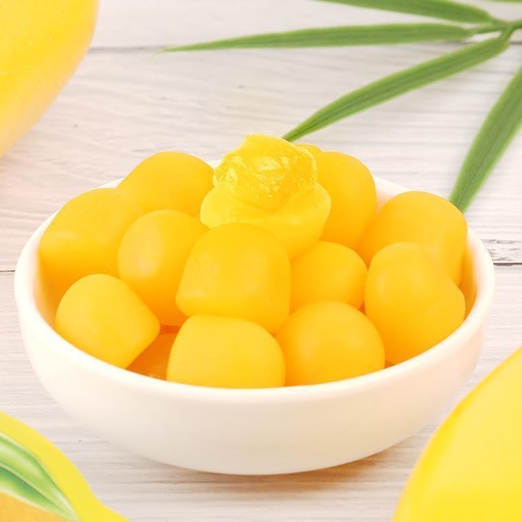 Peeling Fruit Fudge Mango Flavored Soft Candy White Peach Litchi Fruit ...