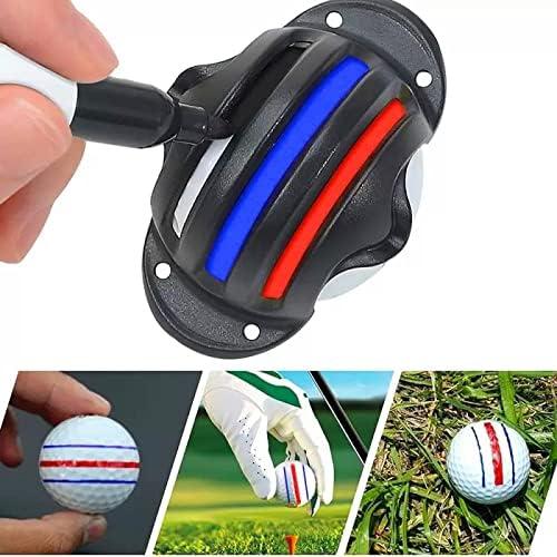 8 Pack Precision Golf Ball Markers with Stencils - Golf Accessories for ...