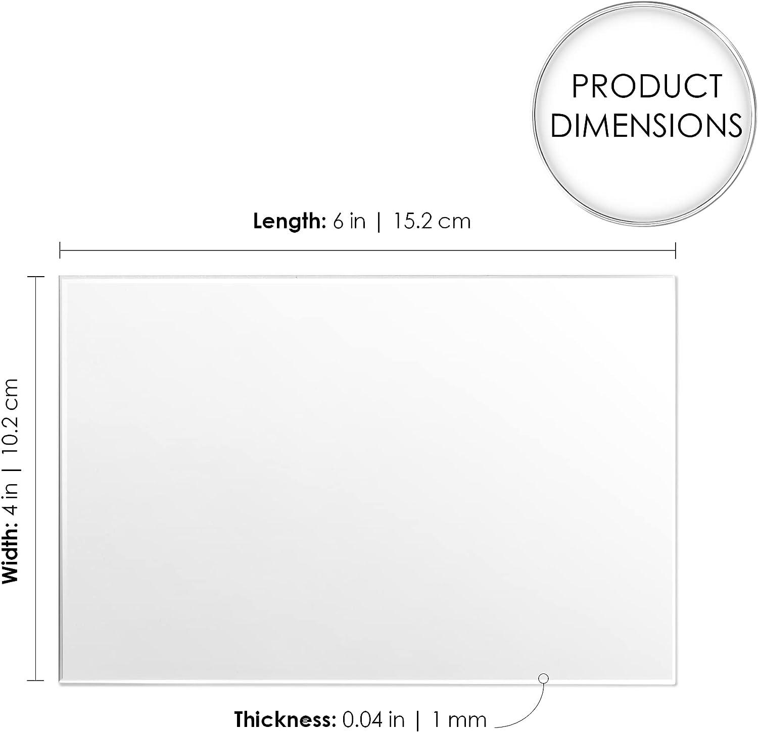 12 Pack Clear Acrylic Plexiglass Sheets 4x6 | Ultra Transparent ...