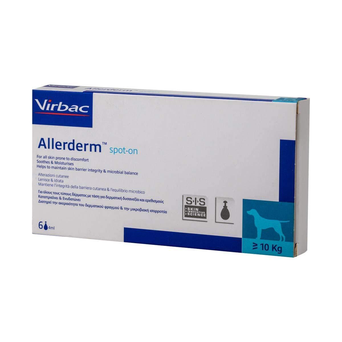 Allerderm Spot On 6 x 4 ml - Effective Skin Treatment for Dogs & Cats ...
